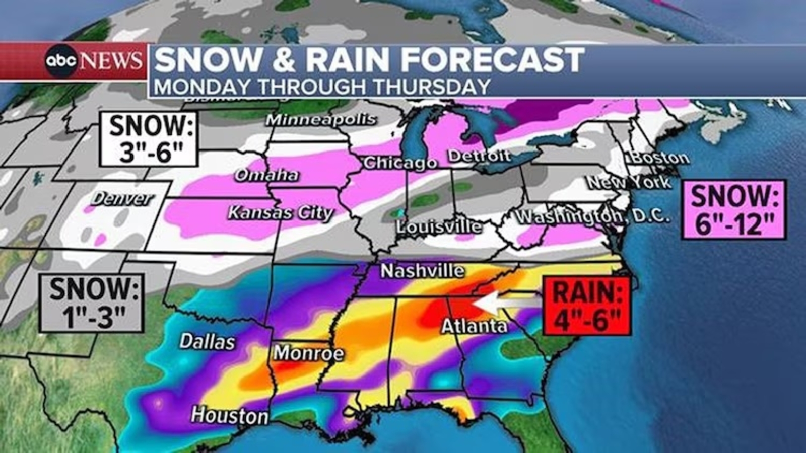 2 storms to bring some of the highest snow totals of season to major ...
