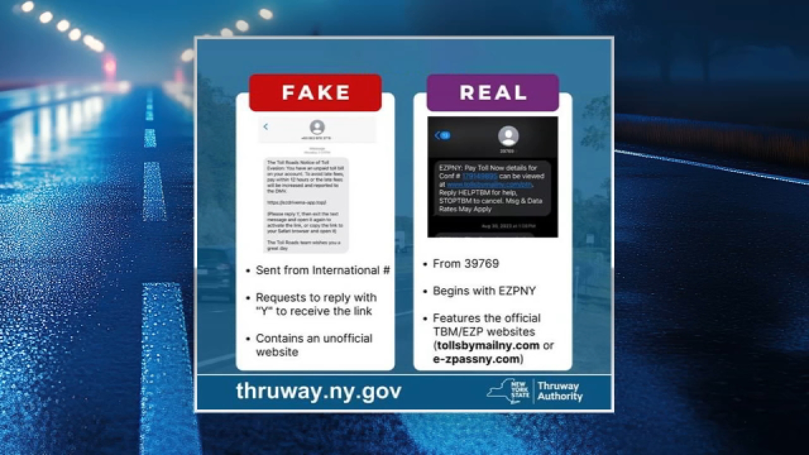 Officials warning drivers about E-Z Pass texting scam for congestion ...