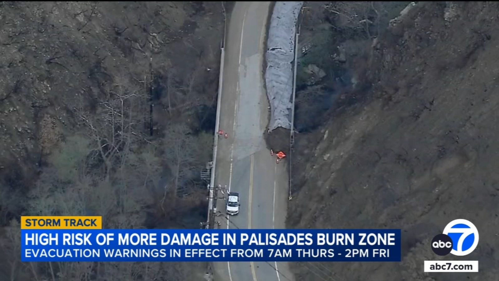 Evacuation warnings to take effect Thursday for SoCal burn areas - ABC7 Los Angeles