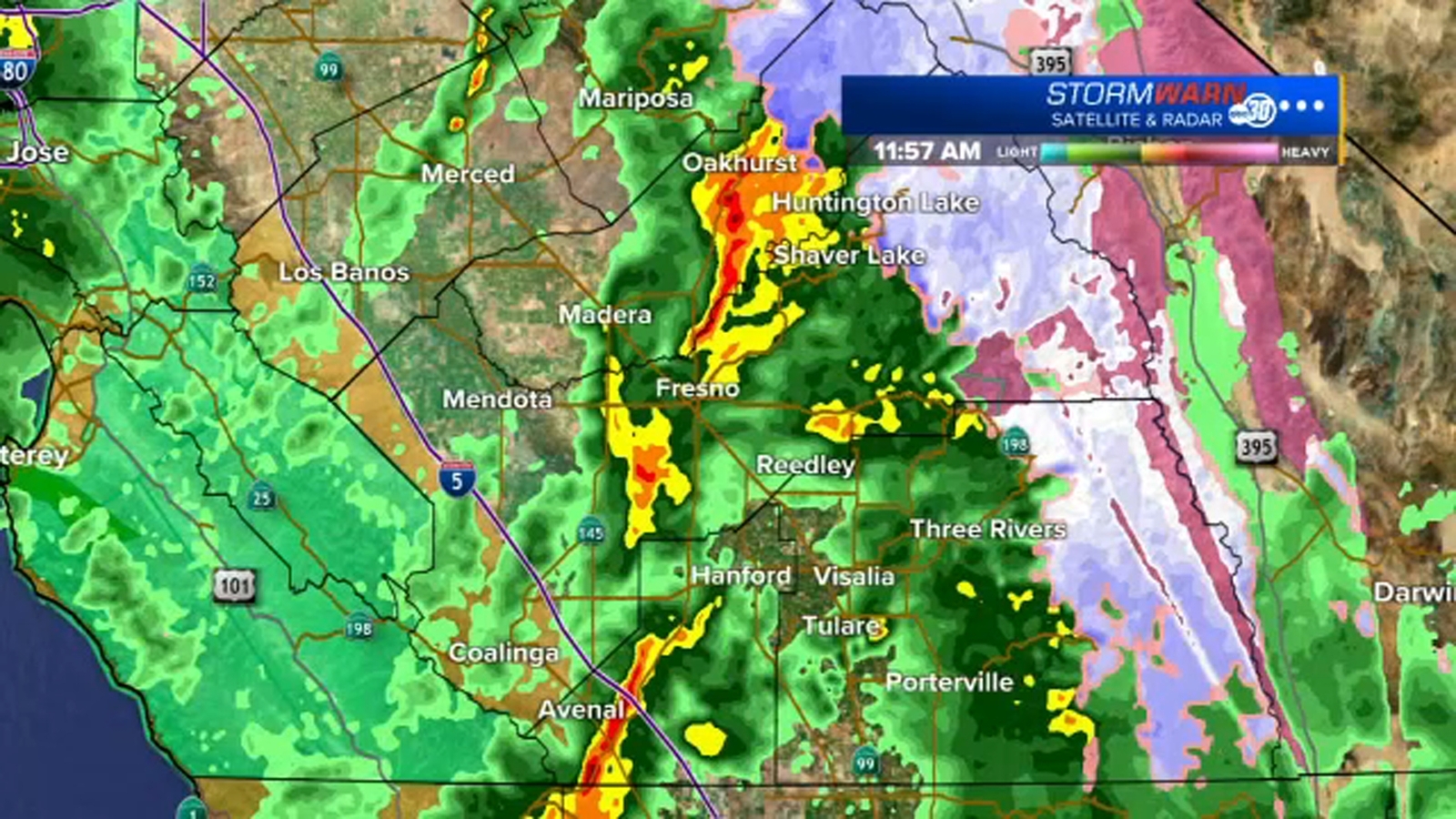 Central California weather: Storm system moves out of the Valley ...