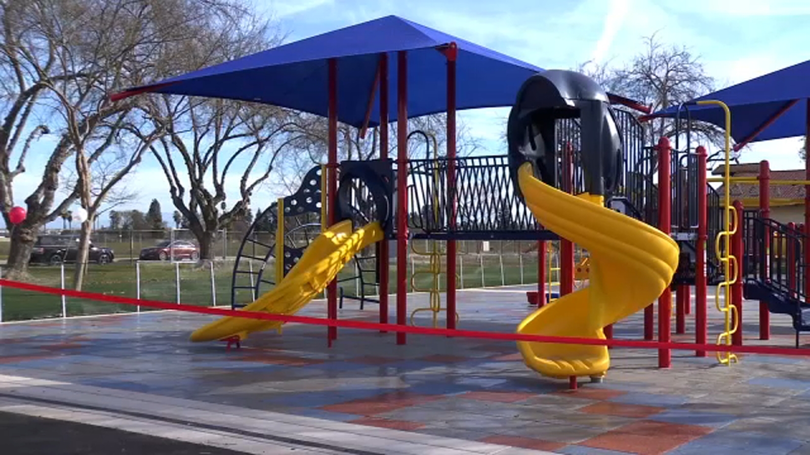 Sunset Elementary unveils new playgrounds - ABC30 Fresno