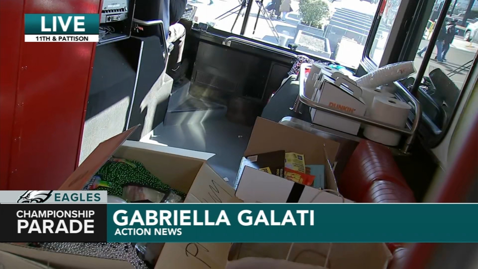 Get a look inside the Eagles Championship Parade buses - 6abc Philadelphia