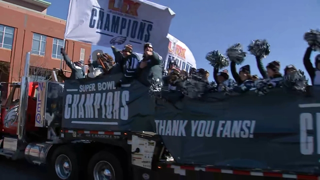 Wheels are rolling, kicking off the Philadelphia Eagles 2025 Super Bowl ...