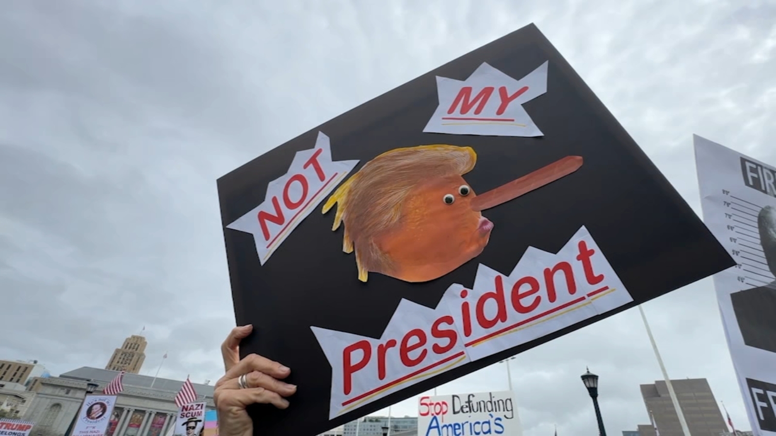 Presidents' Day protests: Thousands of Bay Area demonstrators protest ...