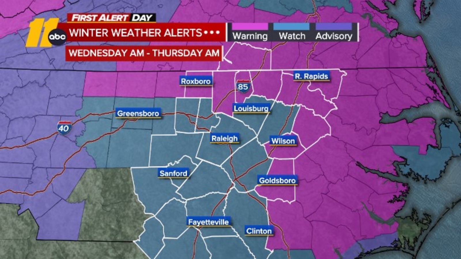 Winter storm Forecast NC | Wintry mix possible for 2 days in central ...