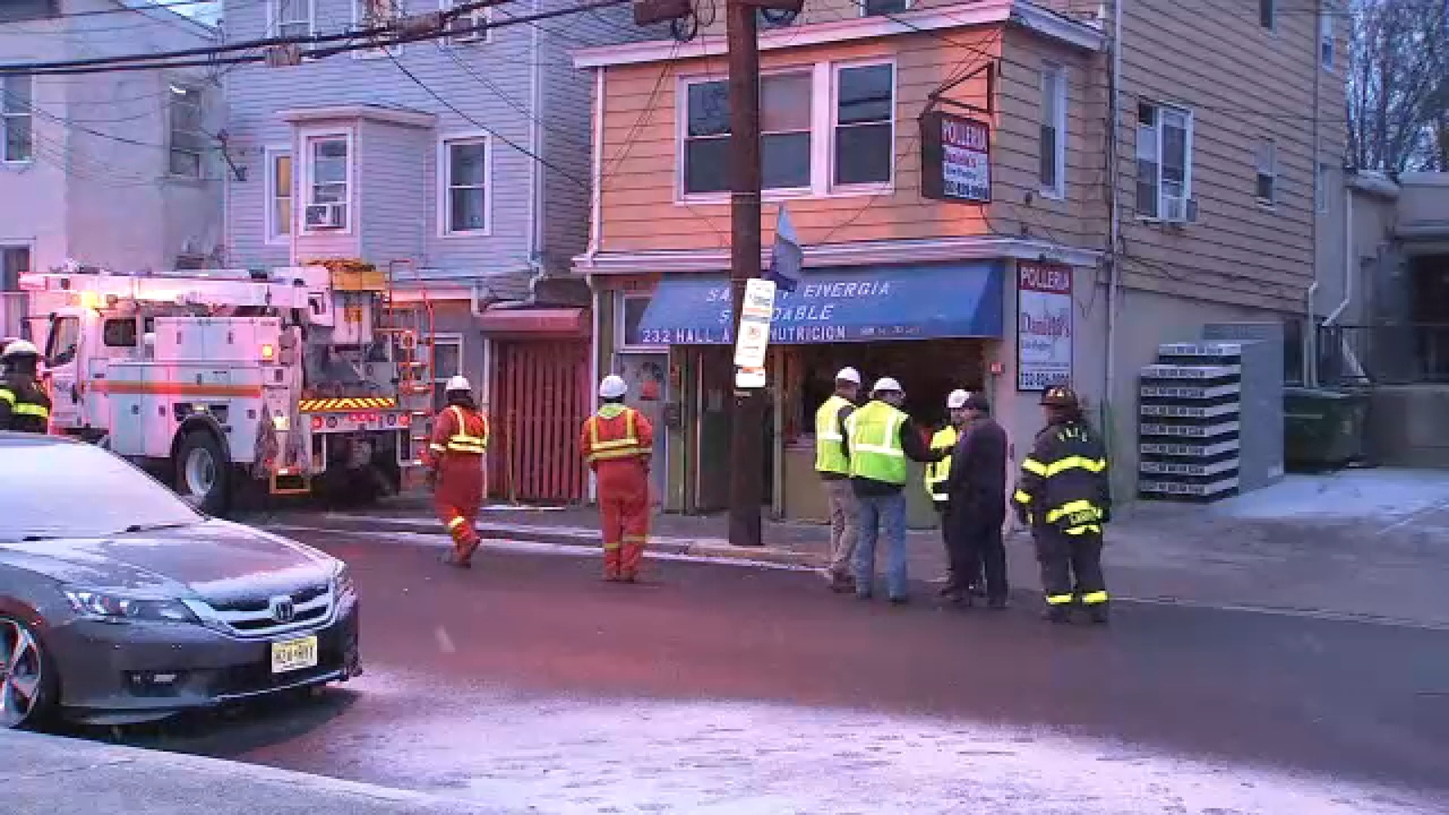 Gas explosion damages restaurant in Perth Amboy, surrounding buildings ...