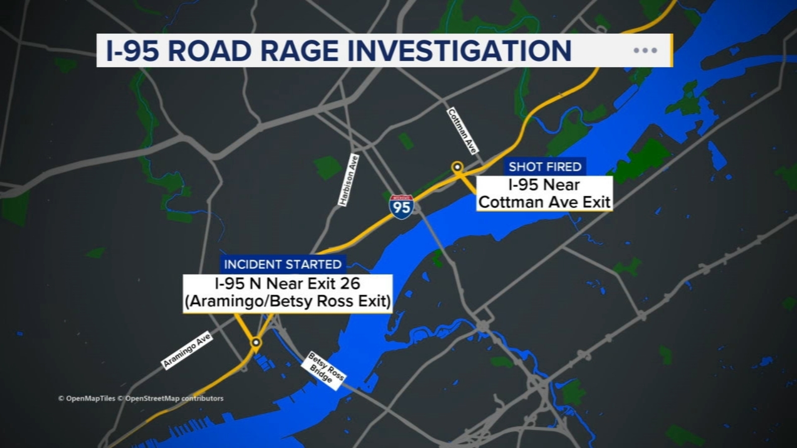 I-95 road rage shooting under investigation by police - 6abc Philadelphia