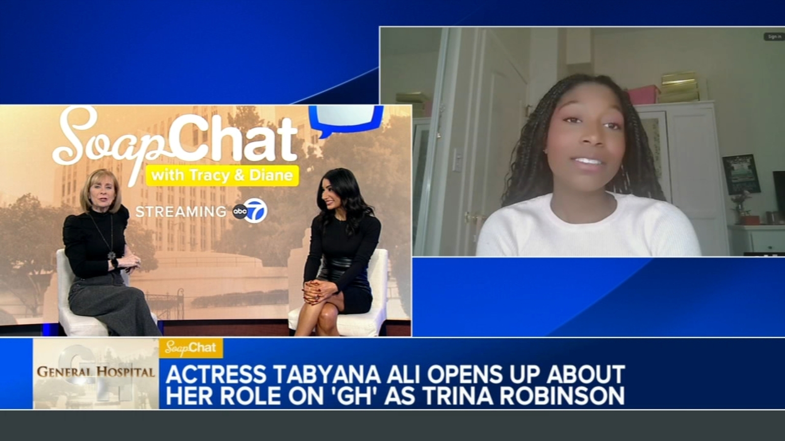 Soap Chat: Getting to know General Hospital's 'Trina Robinson' - ABC7 ...