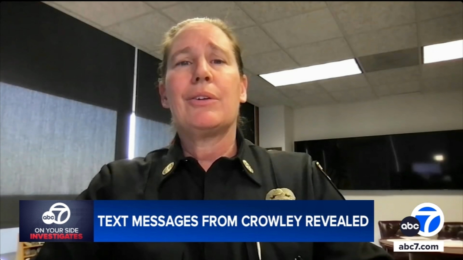 Texts sent to, from fired Los Angeles, California fire Chief Kristin ...