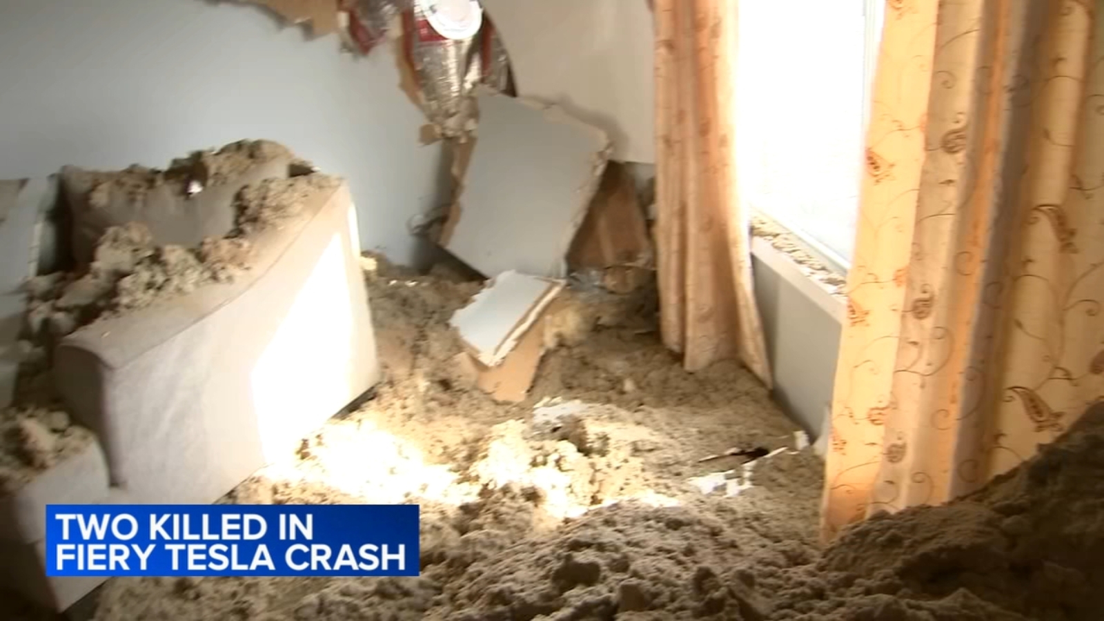 Woodridge crash: 2 killed after Tesla hits home, bursts into flames on ...
