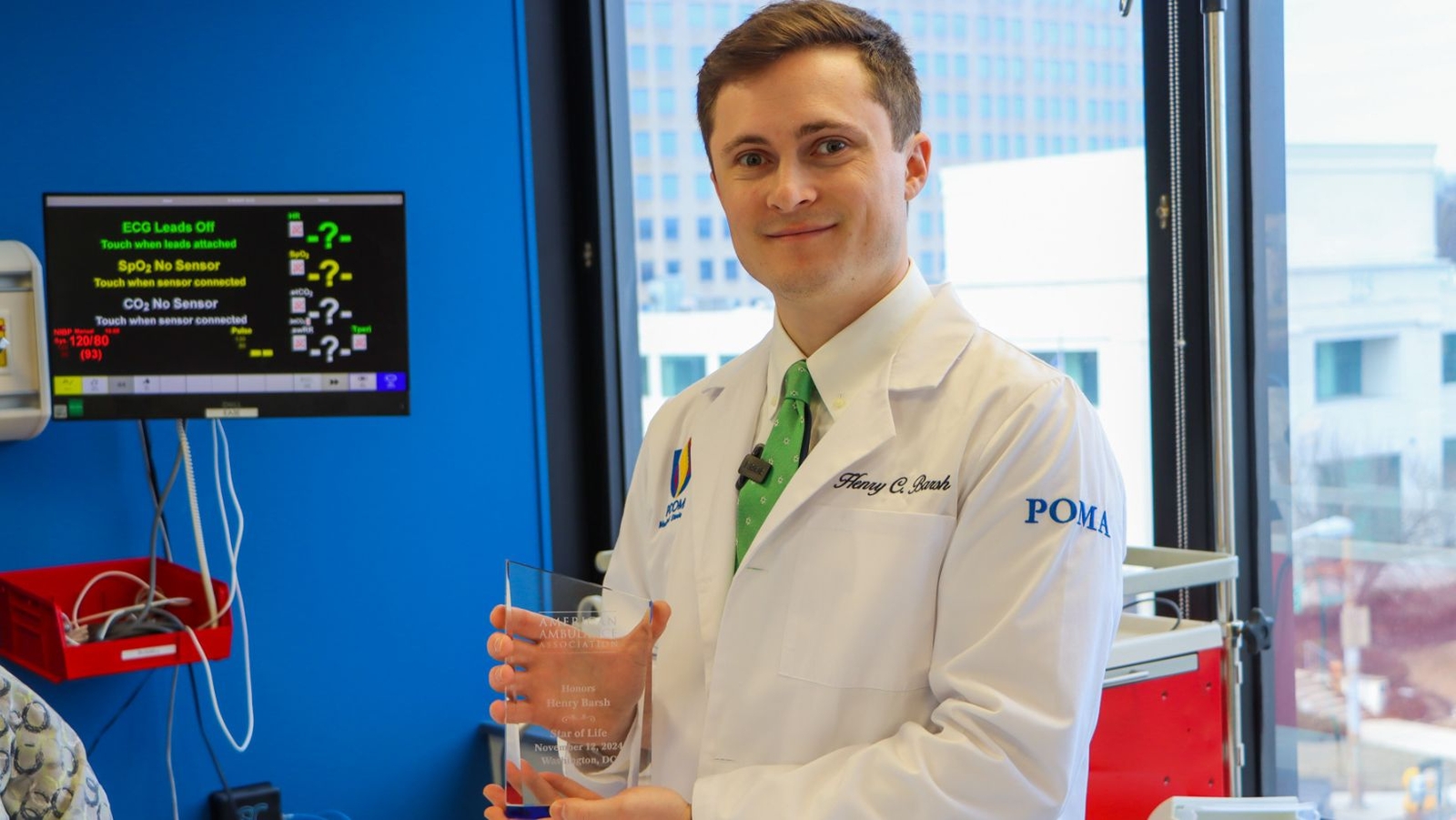 PCOM student, Henry Barsh, is honored for his life-saving analysis as ...