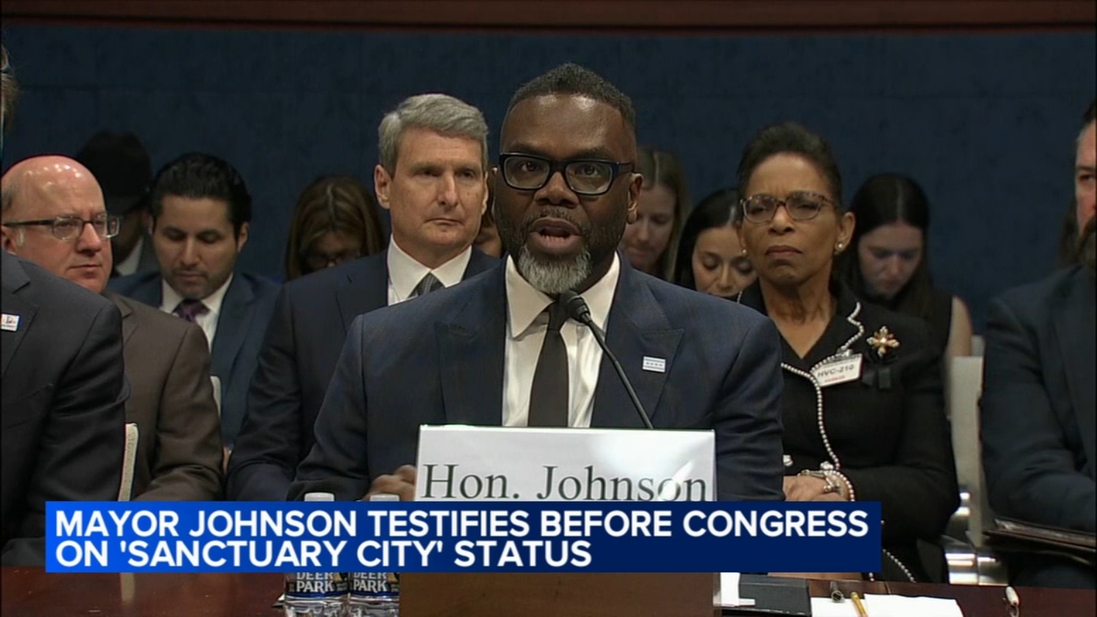 Chicago Mayor Brandon Johnson testifies in Washington DC at sanctuary ...