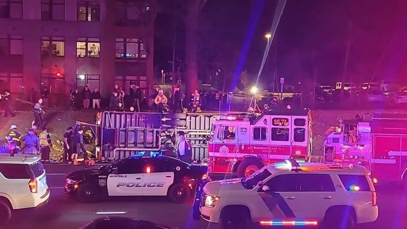 Montvale, New Jersey school bus crash today: 13 hospitalized after ...