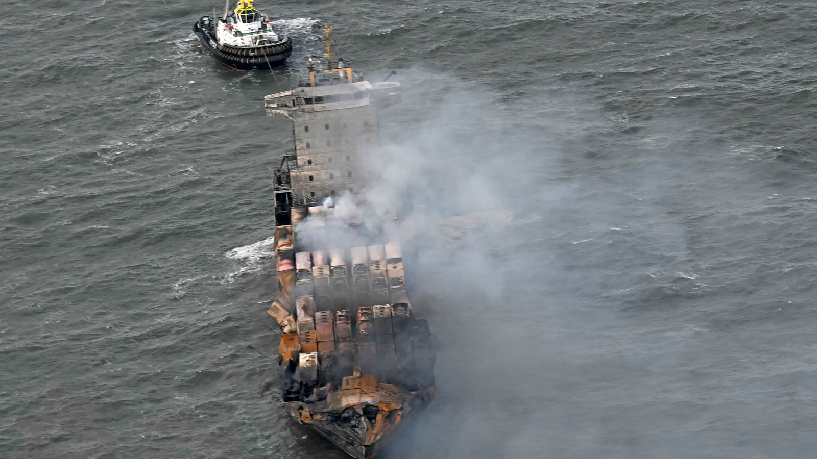 Man arrested in connection with tanker-container ship collision in ...