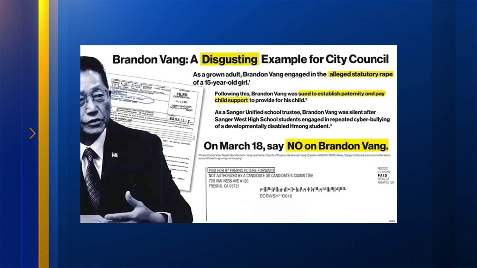 Person behind mailers targeting Fresno City Council candidate ...