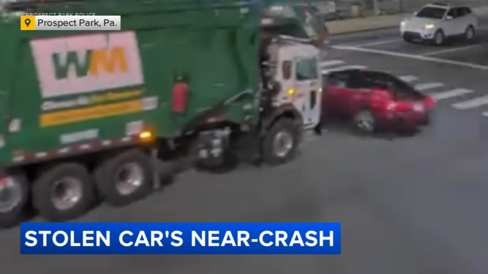 Prospect Park police releases video of near-crash involving stolen car ...