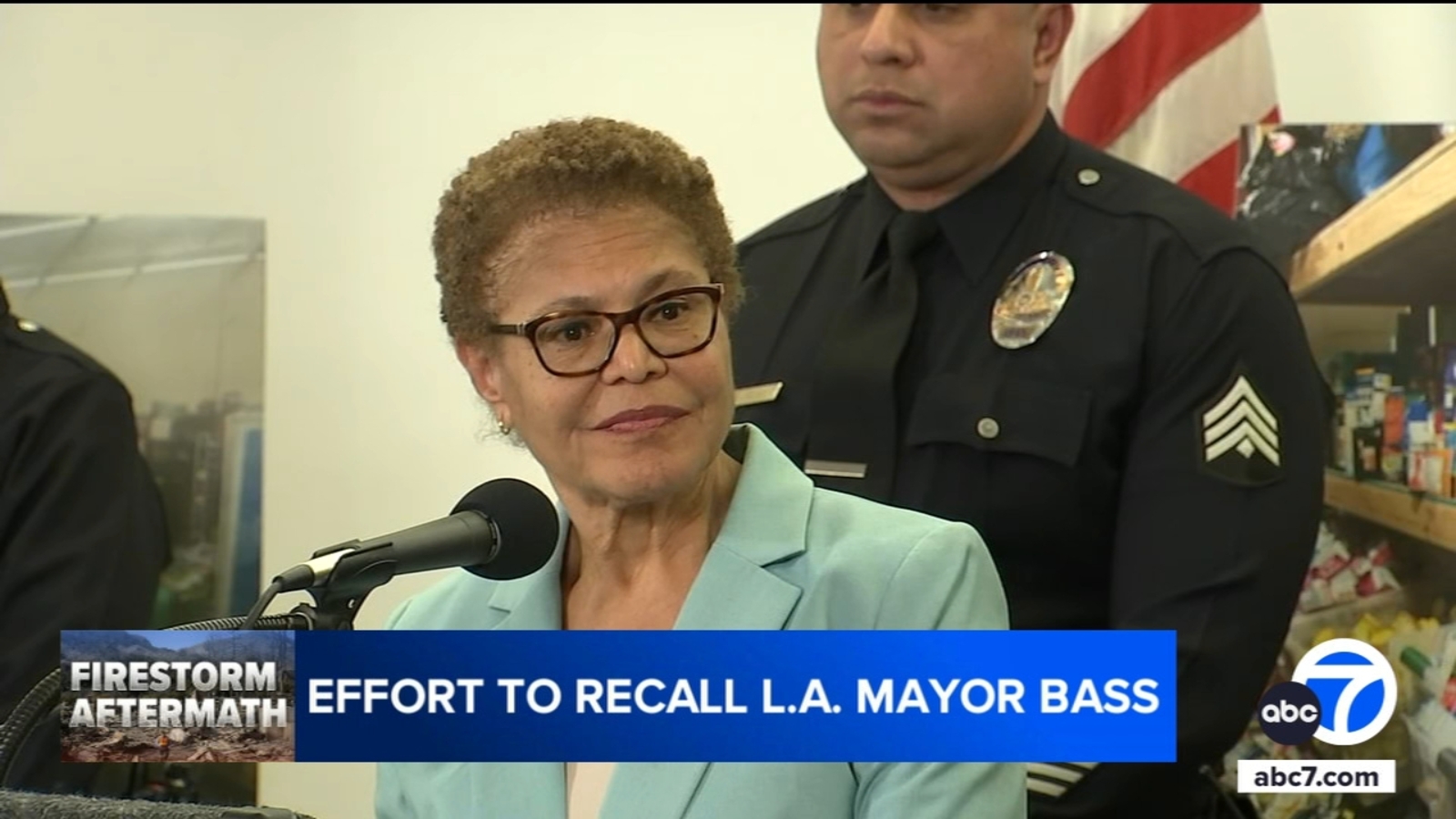Los Angeles Mayor Karen Bass facing recall effort over handling of Palisades Fire - ABC7 Los Angeles