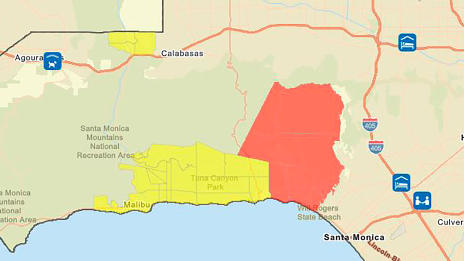 Maps show SoCal burn scar areas under evacuation orders and warnings as storm brings rain to ...