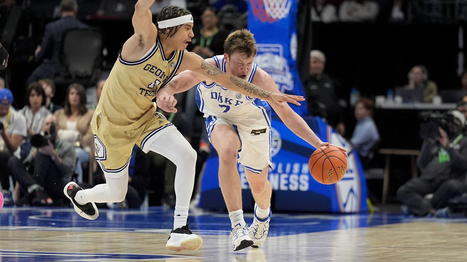 Knueppel's 28 helps Duke overcome Georgia Tech, Flagg injury - ABC11 ...