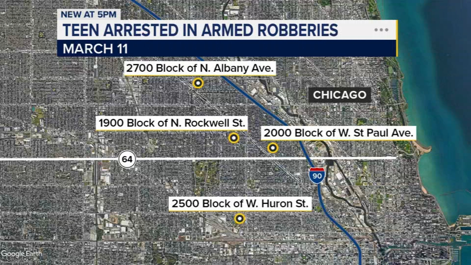 Chicago robberies: 16-year-old boy charged in 4 armed robbery incidents ...