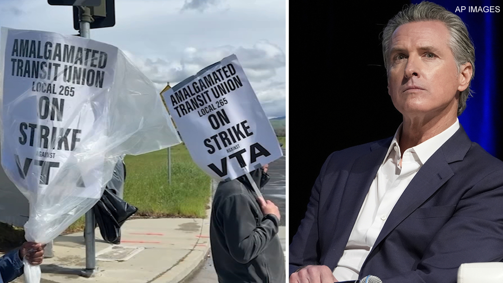 VTA asks for Governor Gavin Newsom's intervention to force ATU Local 265 employees back to work ...