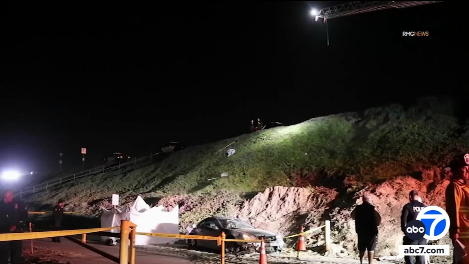 Woman killed in Playa del Rey crash after car rolls down embankment ...