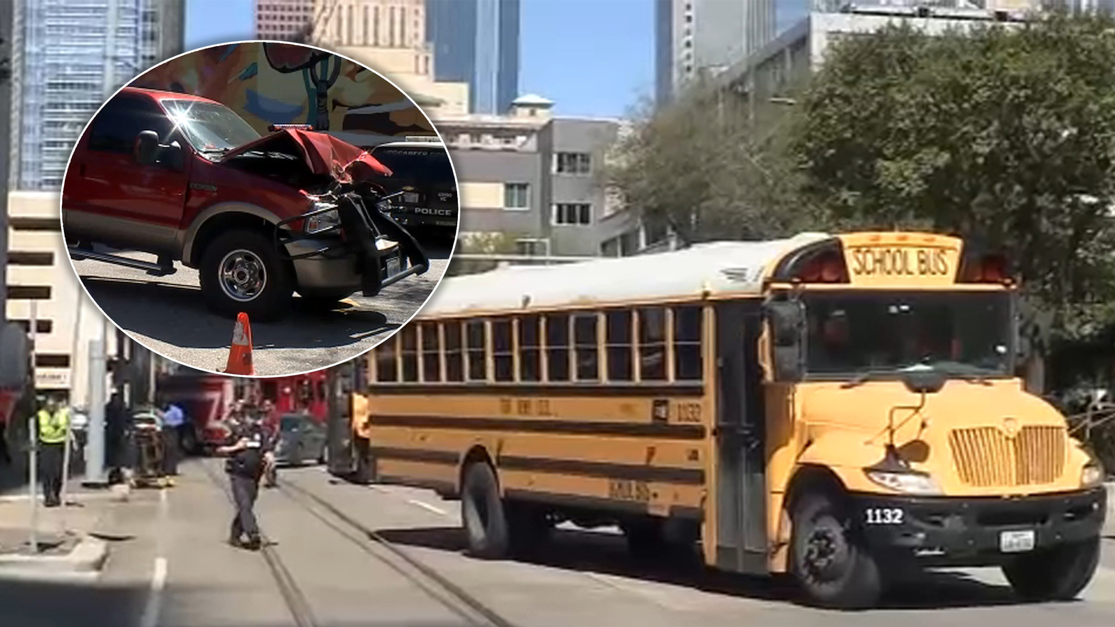 47 adults and 5th graders aboard Fort Bend ISD school bus during crash ...