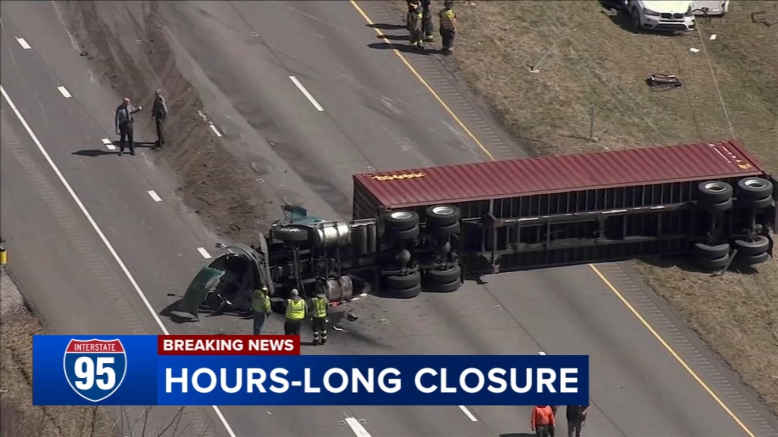 Interstate 95 southbound reopens in Upper Chichester Twp., Delaware County after truck crash ...
