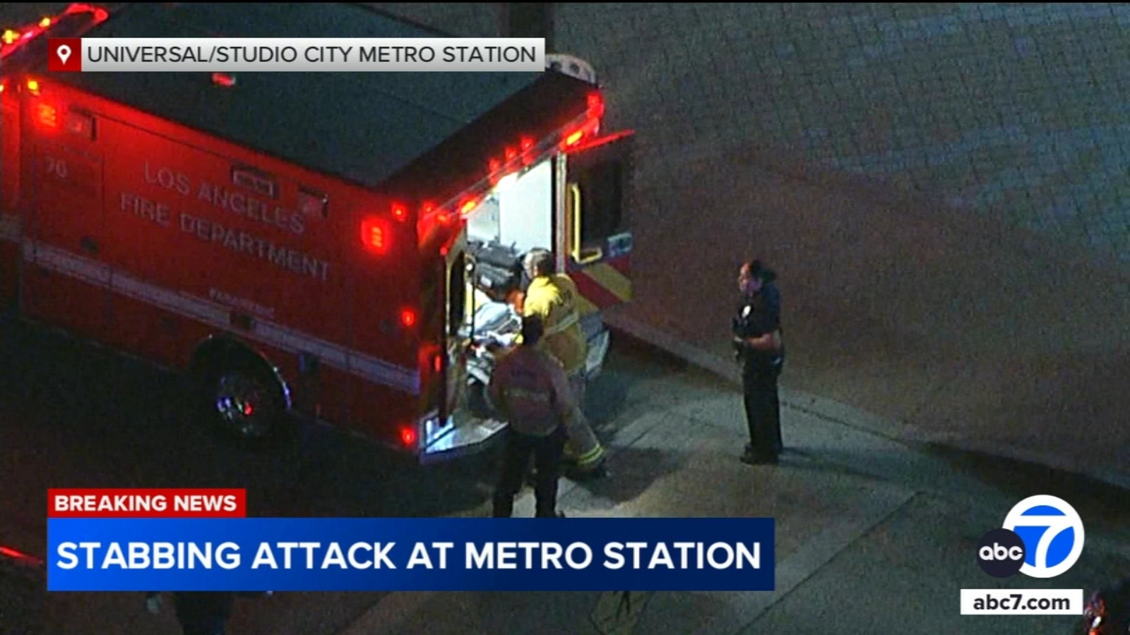 Man stabbed in upper body at Universal City Metro station - ABC7 Los ...