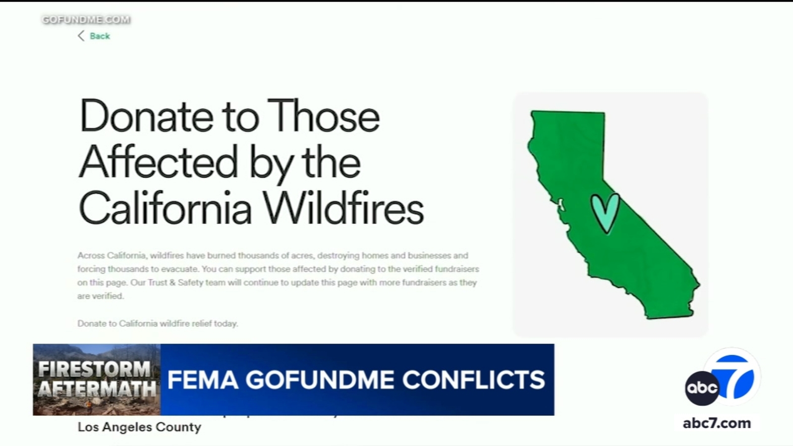 Bill aims to end GoFundMe and FEMA financial conflict after Los Angeles ...