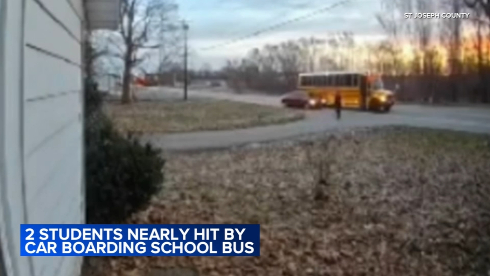 Car almost hits children at Osceola, Indiana school bus stop; Penn ...