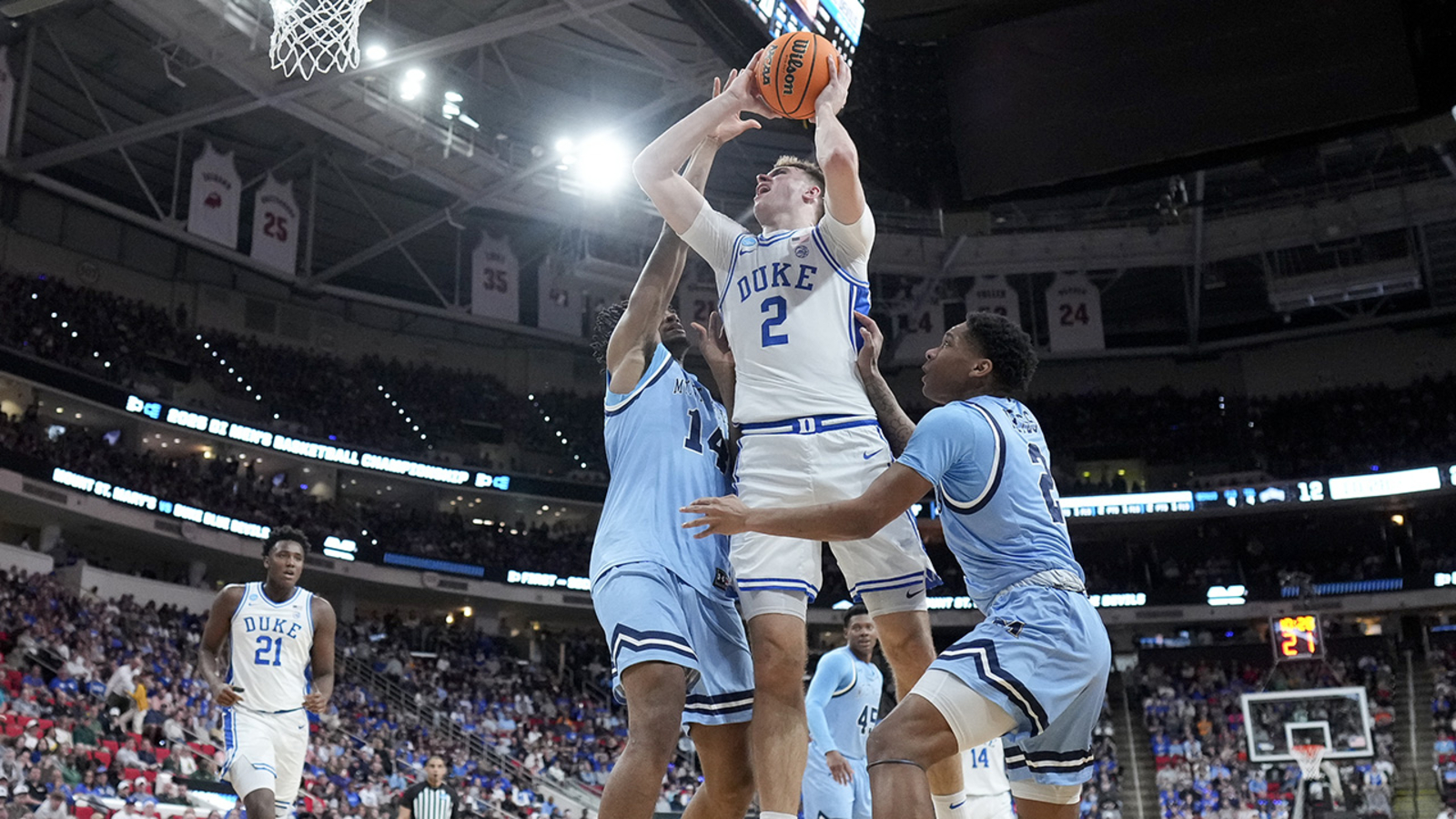 NCAA Men's Tournament | Cooper Flagg, Duke run away from Mount St. Mary ...