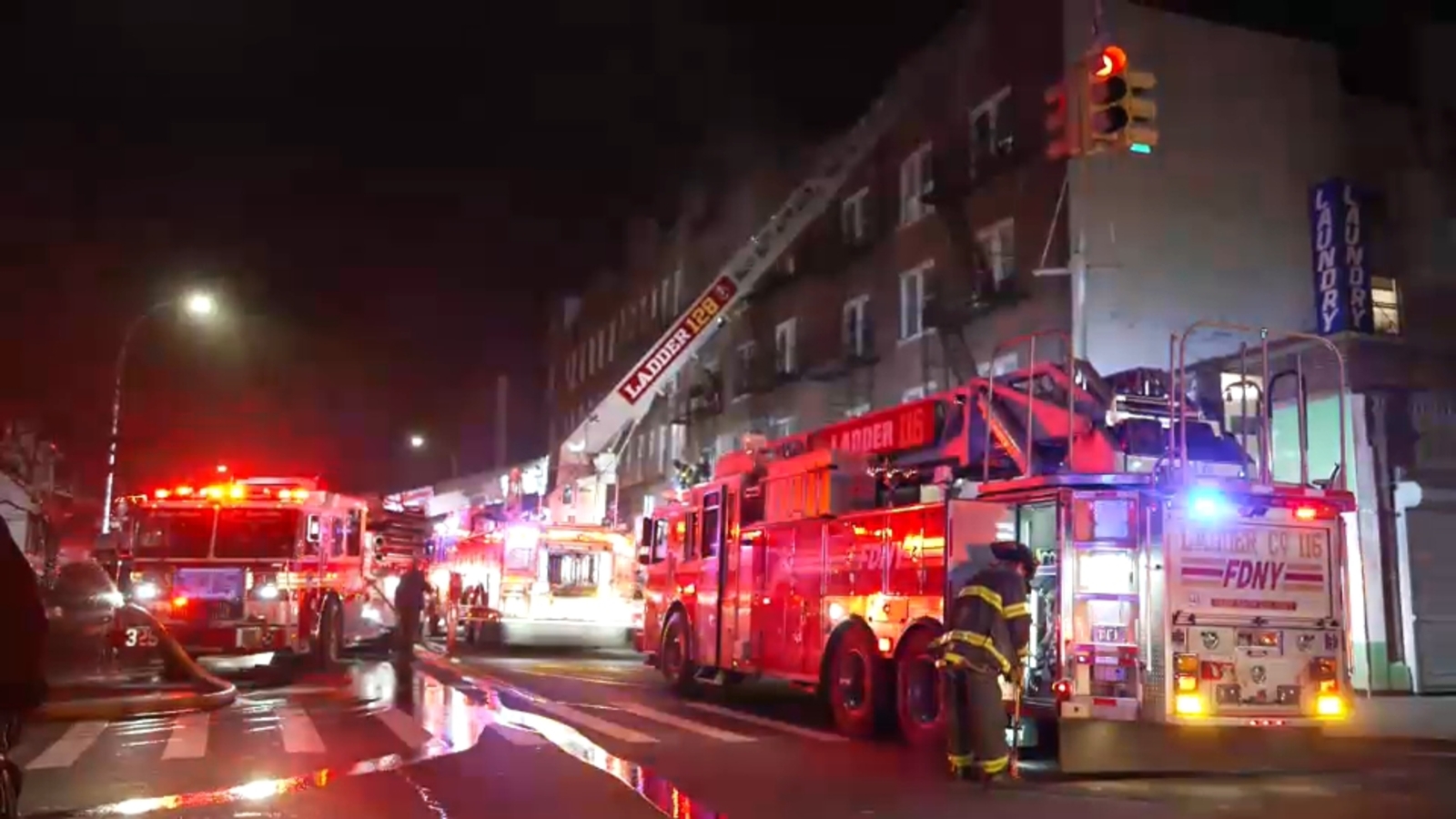 Woodside apartment fire: 6 people hurt after fire rips through ...