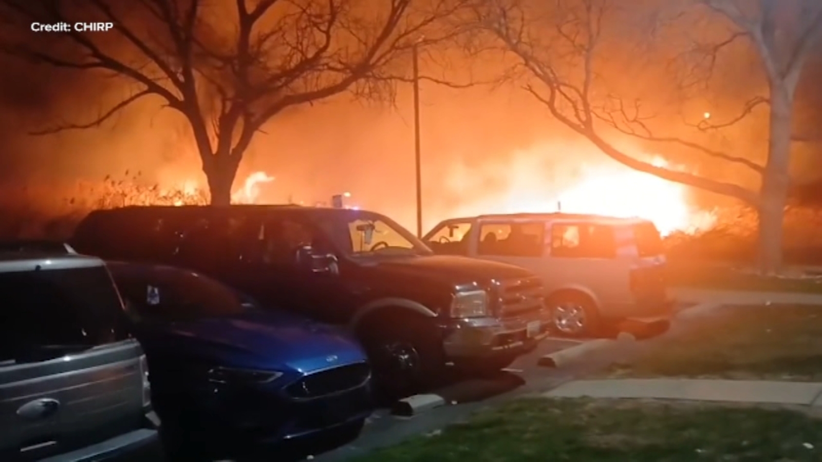 Video shows large brush fire along I-95 North, near Route 420, in ...