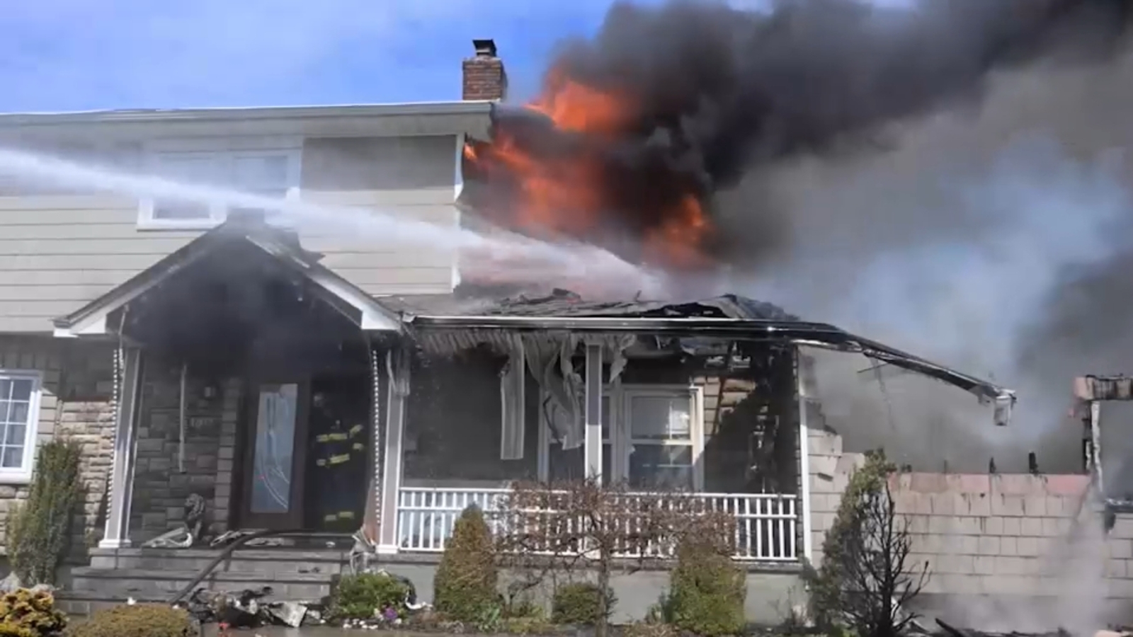 West Islip fire: Flames tear through 2 homes on Long Island, reducing ...