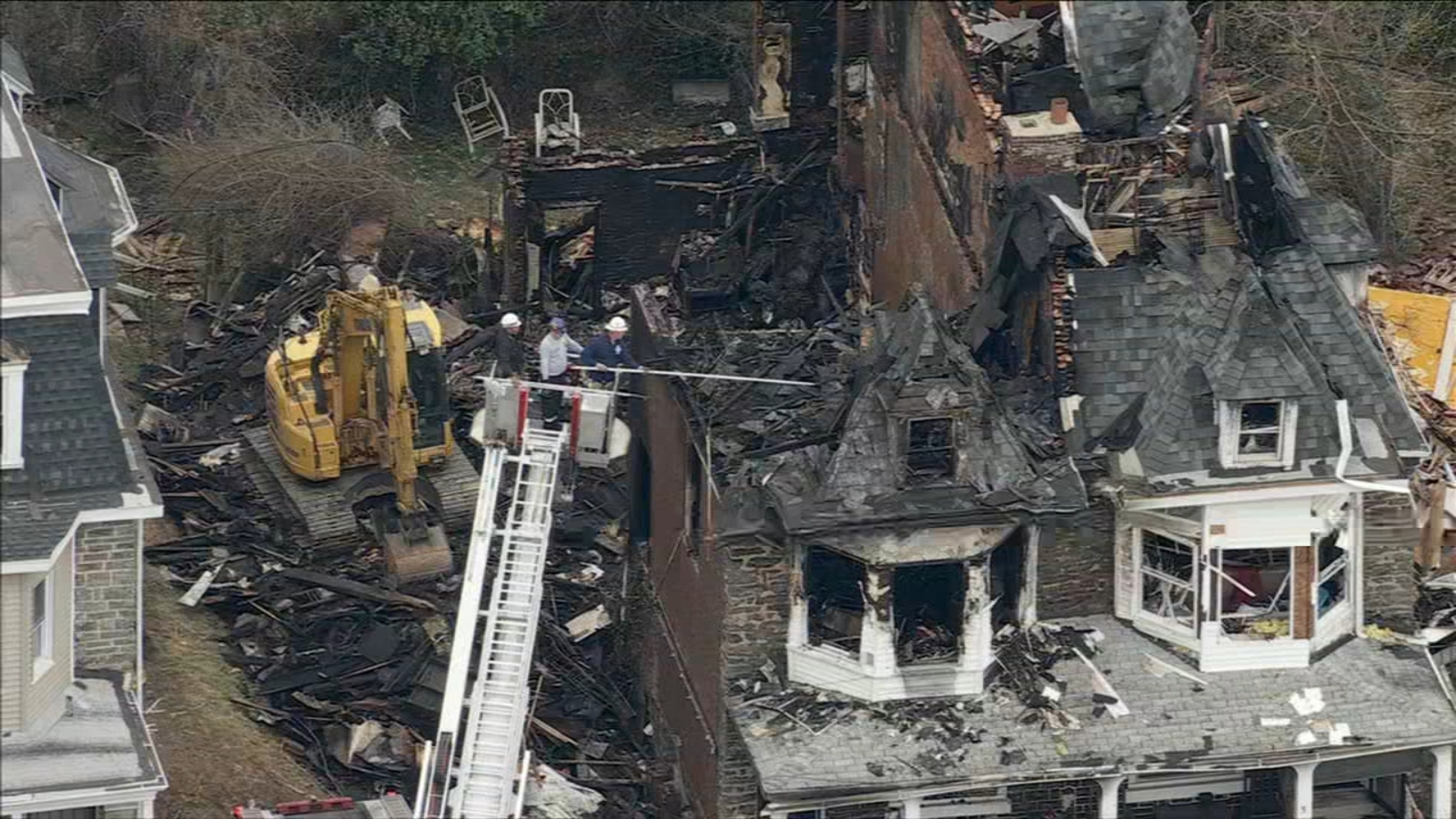 2 bodies recovered after massive fire destroys 2 homes in Philadelphia ...