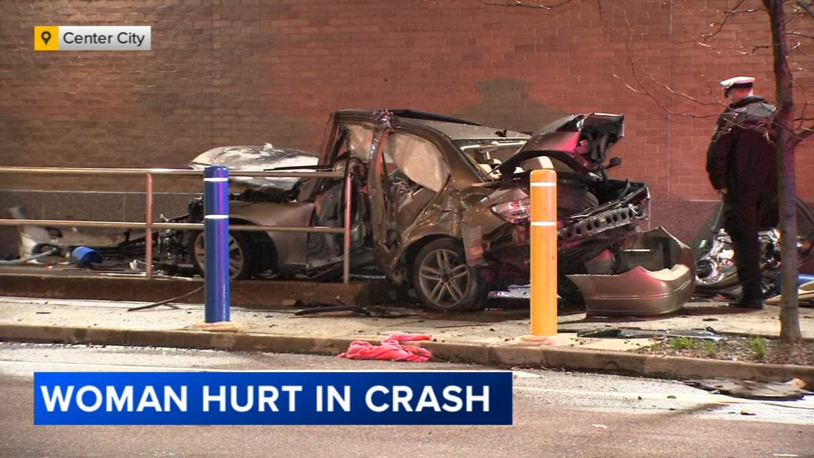 Driver critical after single car crash on Vine Street in Center City ...