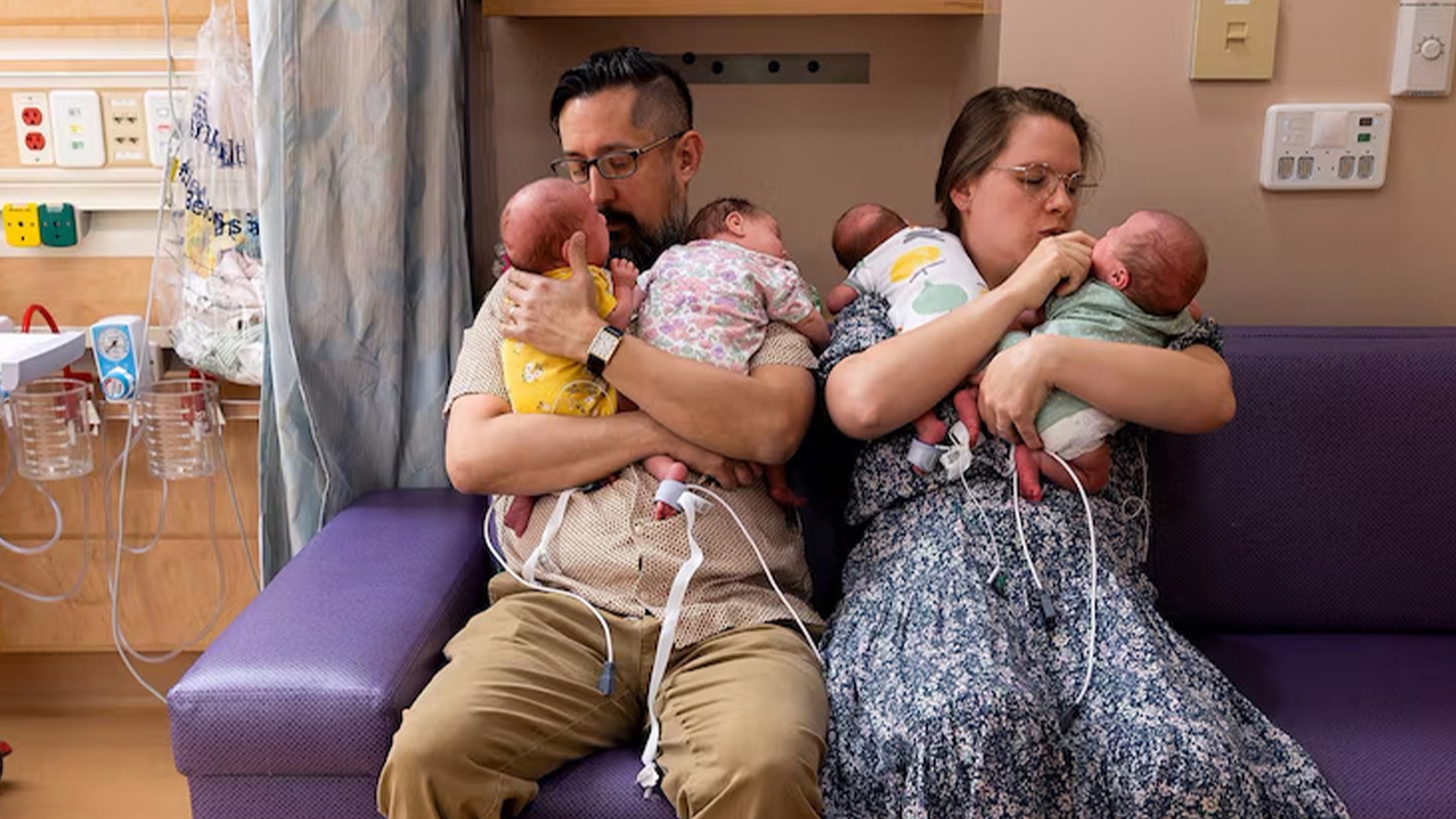 Mom trying for 3rd child gives birth to identical quadruplets - ABC7 ...