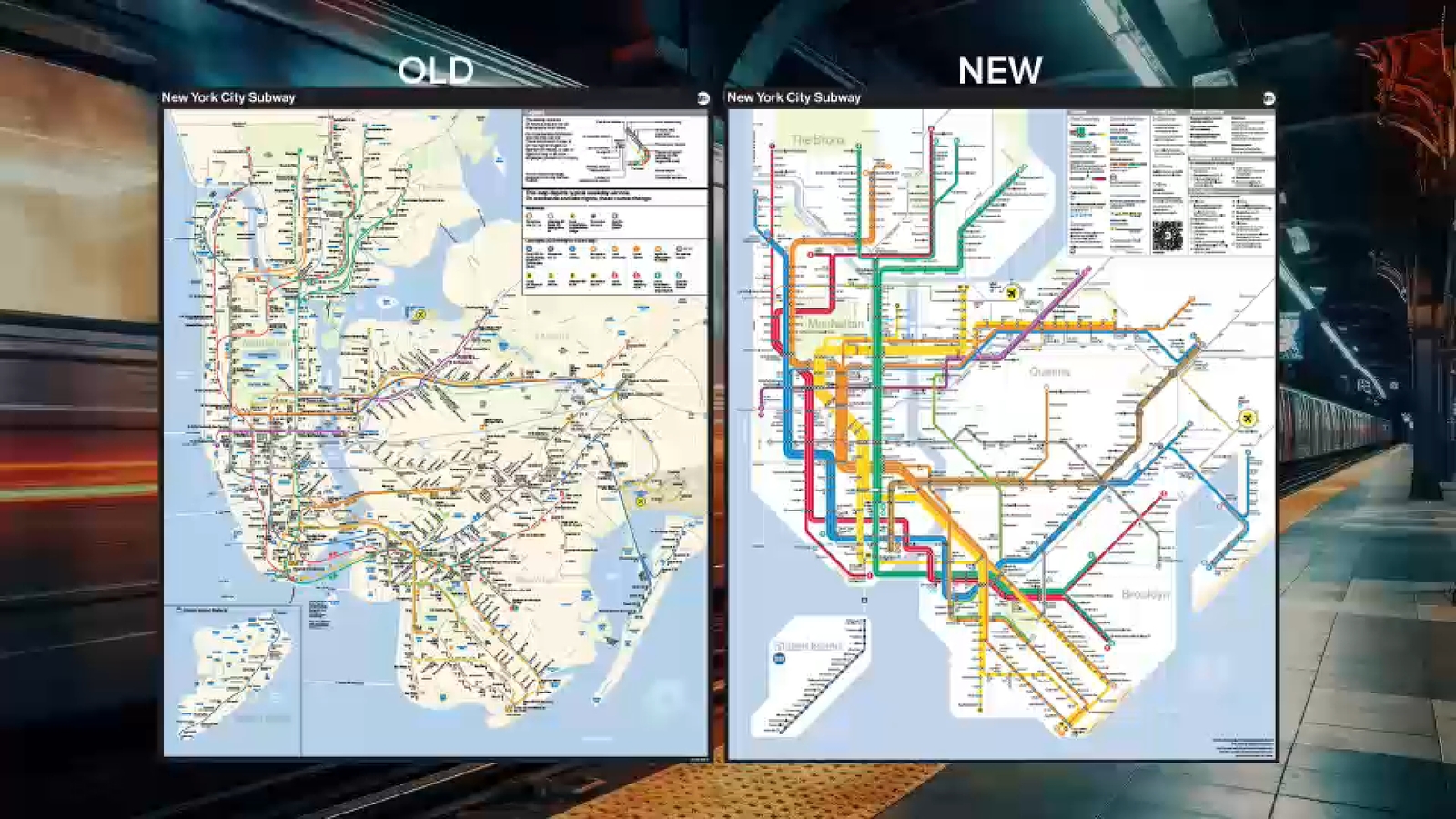 NYC subway map: MTA unveils first new diagram for NYC in 45 years - ABC7 New York