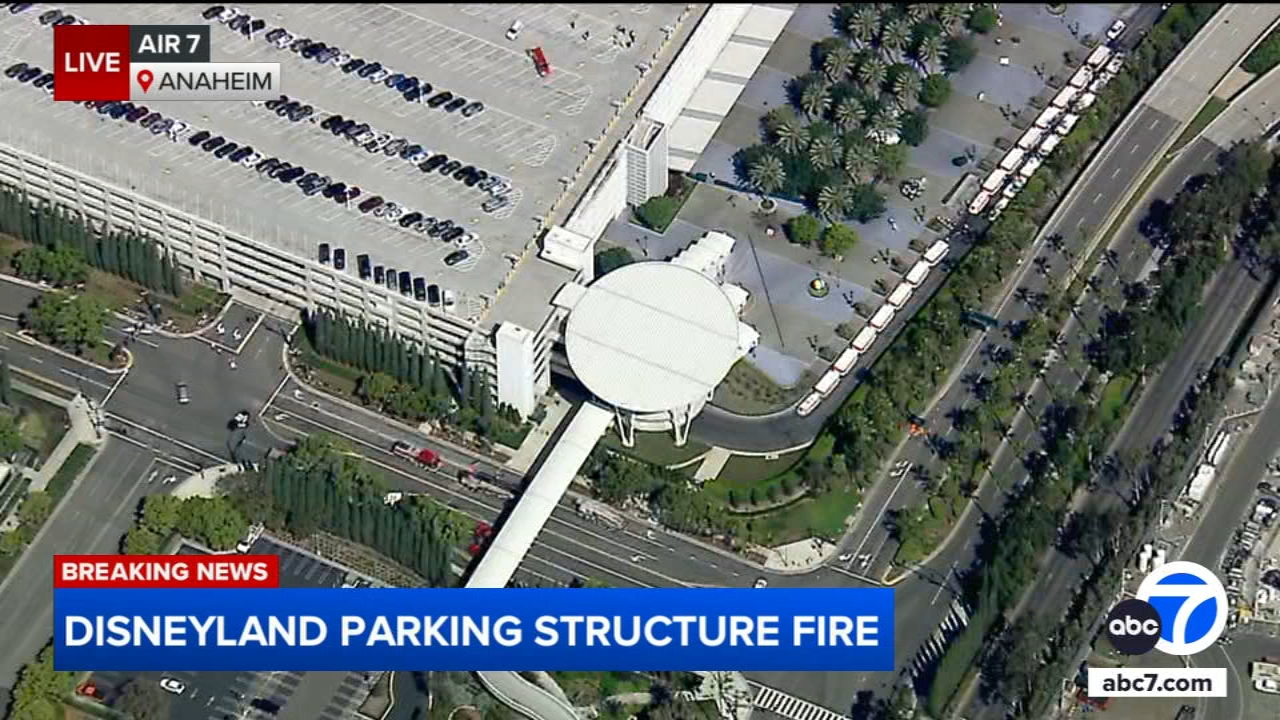 BREAKING: Fire at Pixar Pals Parking Garage in Disneyland - MickeyBlog.com