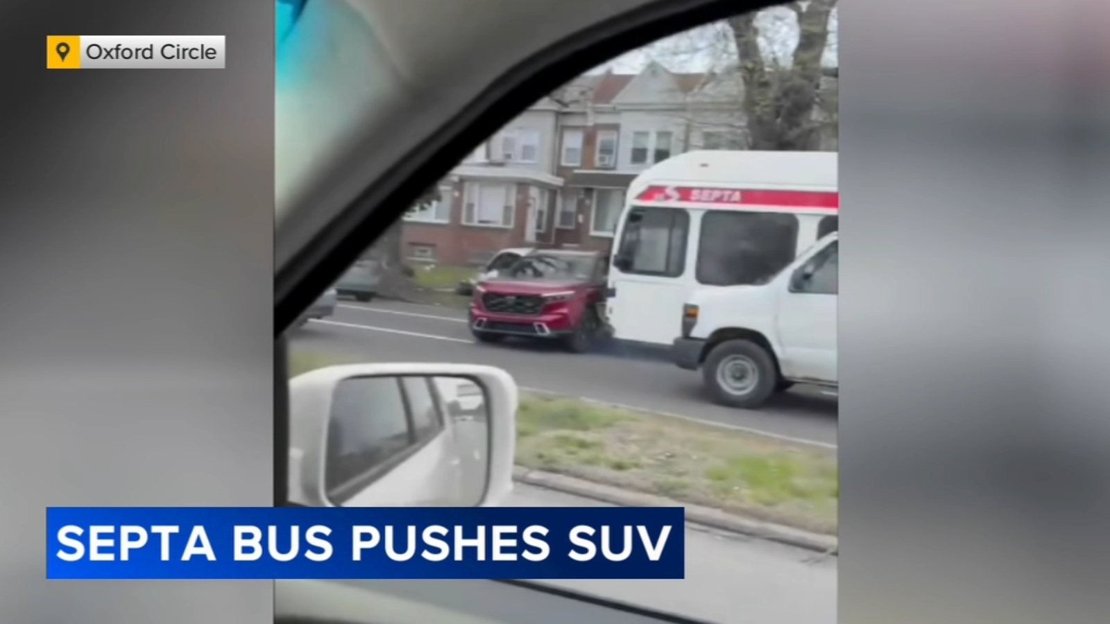 Video shows SEPTA bus driver pushing vehicle sideways down Roosevelt ...