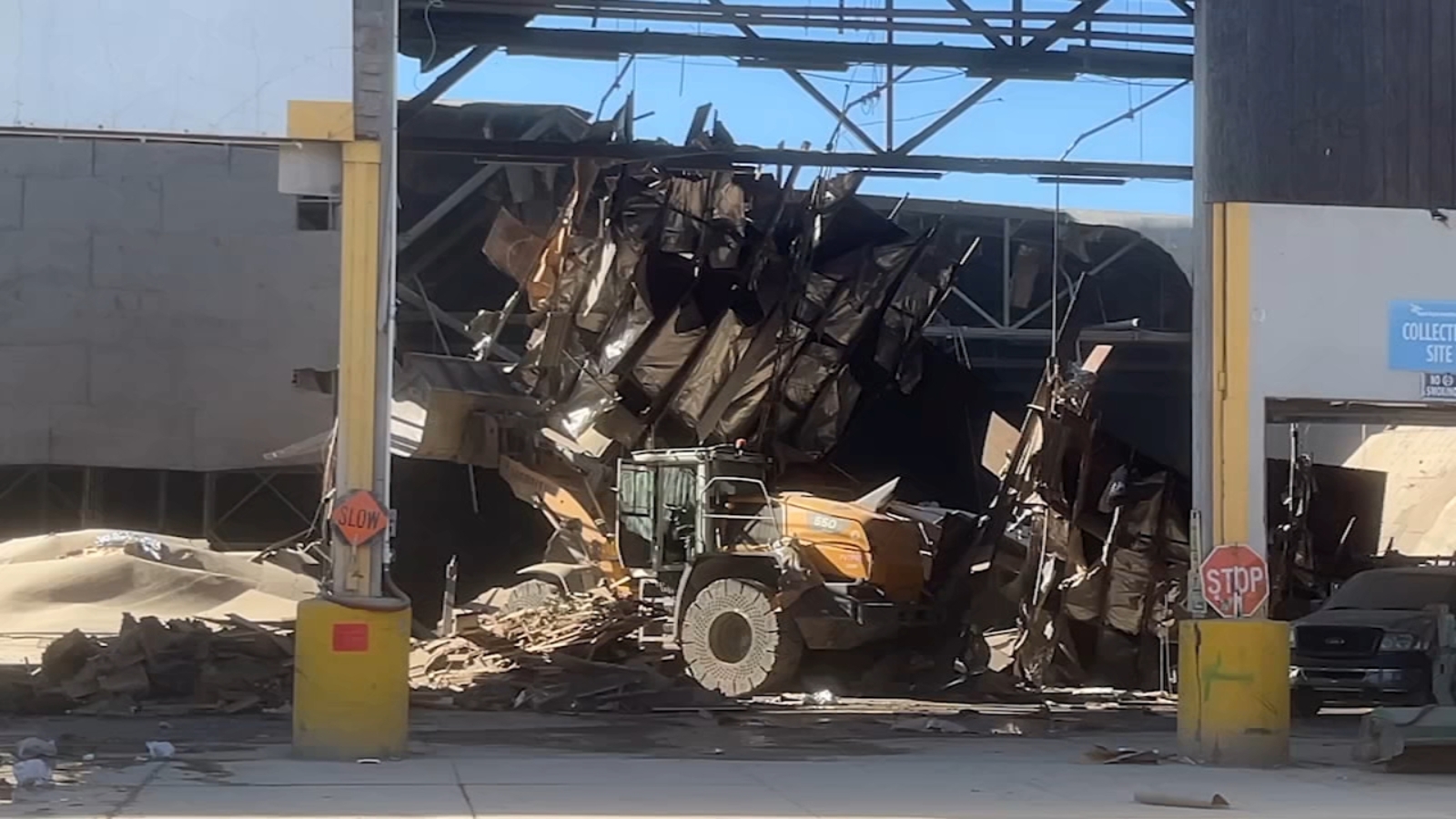 San Jose firefighters investigating after recycling facility partially ...