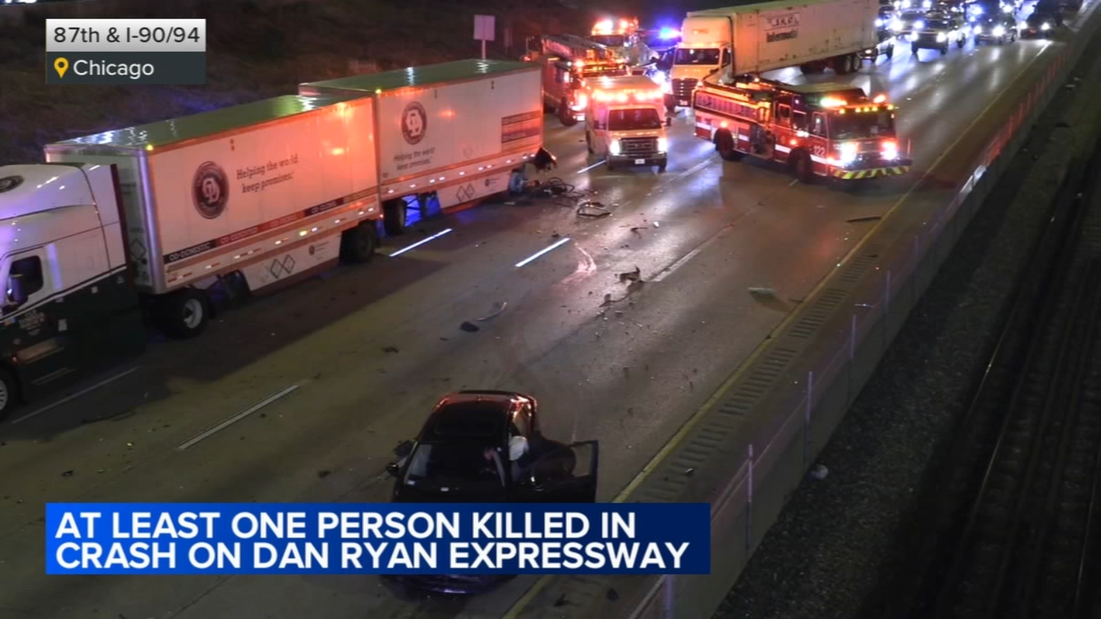 I-94 crash: Woman dead after Dan Ryan Expressway crash at 87th Street ...