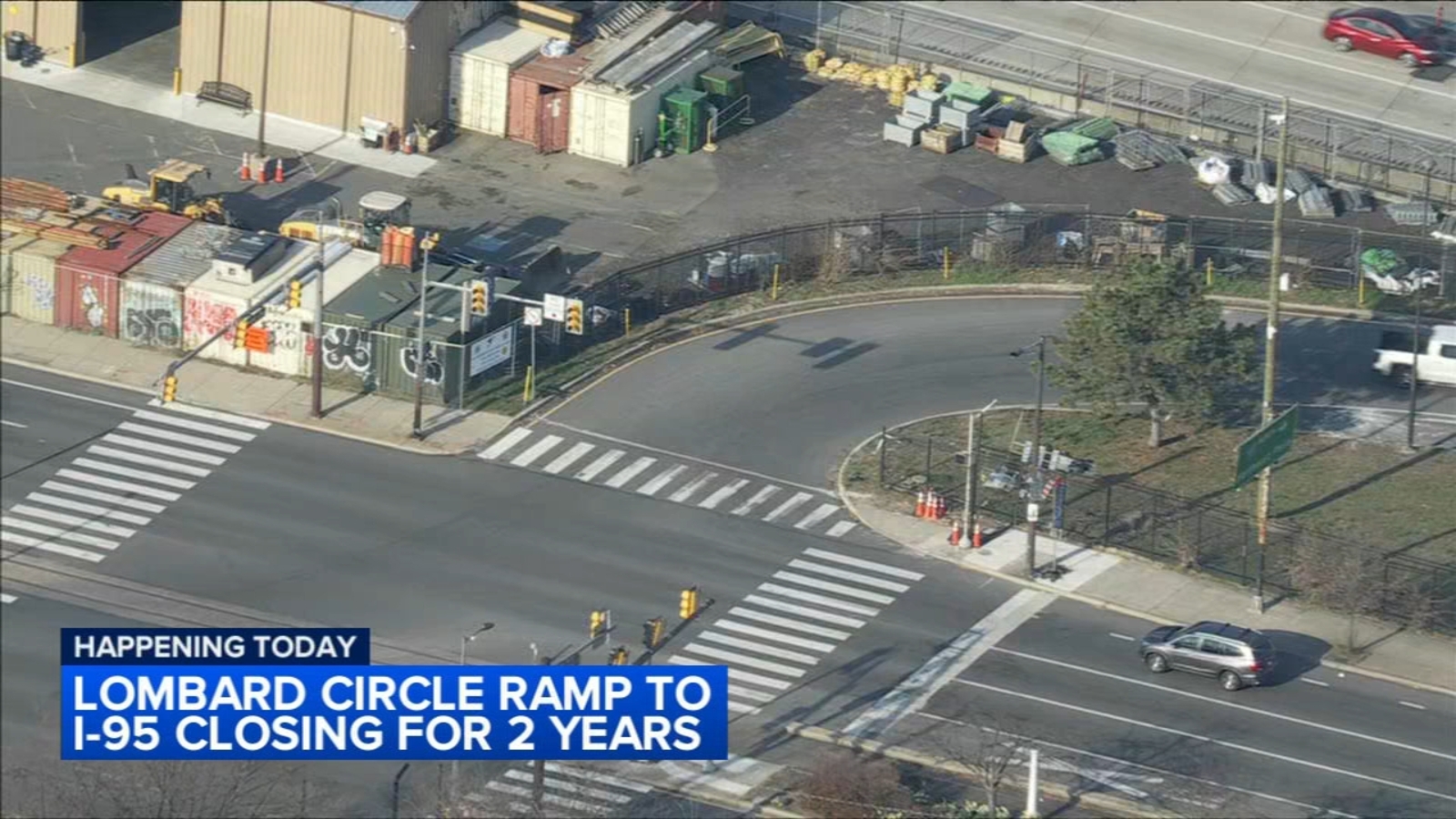 I-95 North ramp at Columbus Boulevard and Lombard Circle closing for 2 ...