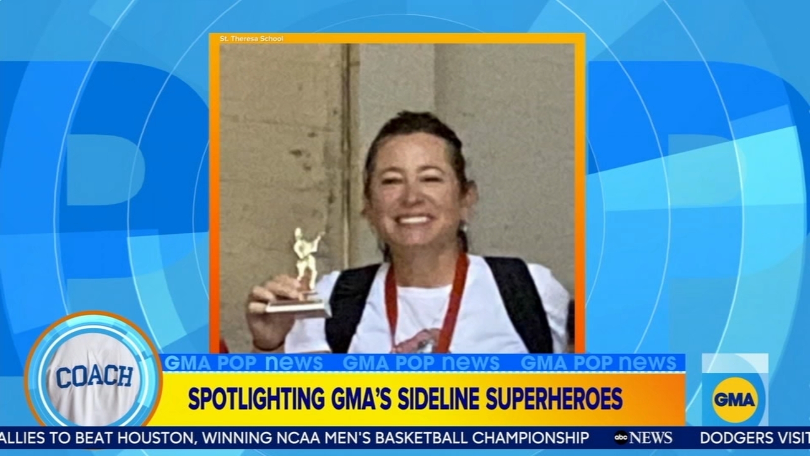 Oakland's St. Theresa School teacher honored on 'Good Morning America' as a 'Sideline Superhero ...