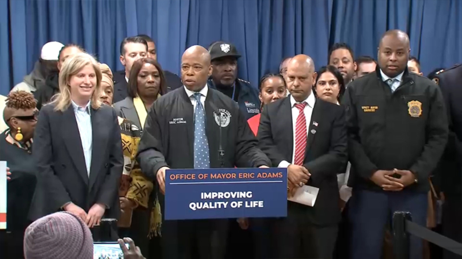 Mayor Eric Adams, Police Commissioner Jessica Tisch announce NYPD's new ...