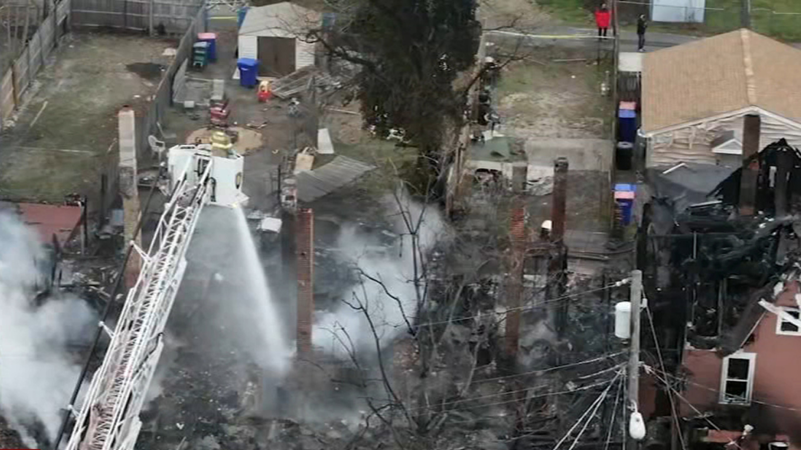 NJ fire: 1 child found, another still missing after blaze, gas line ...