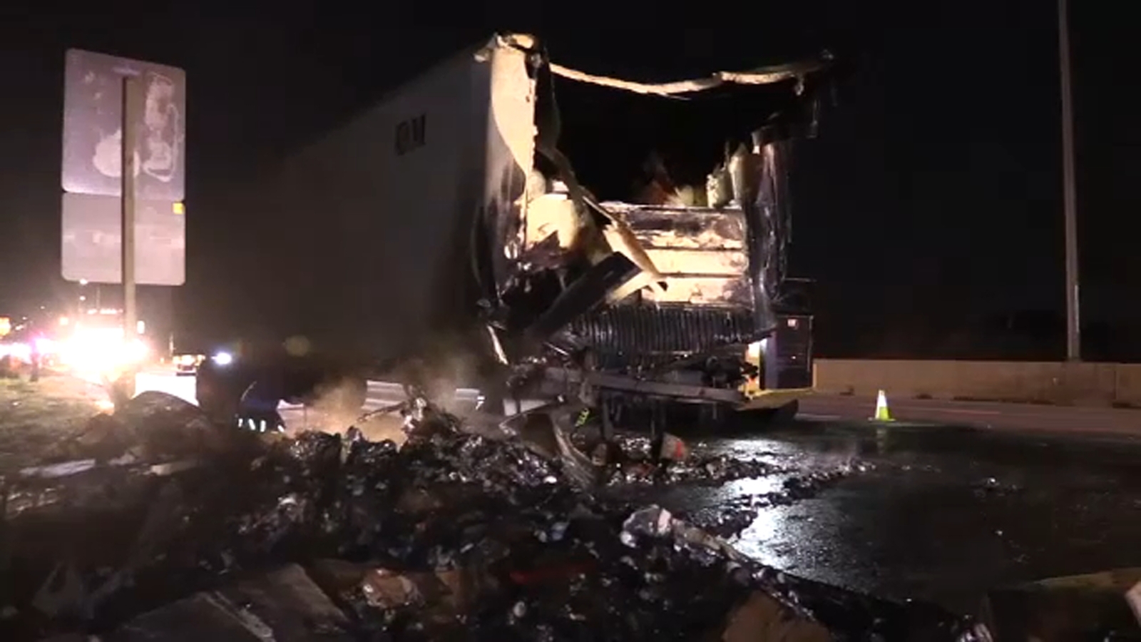 Semi filled with over 20K pounds of eggs catches fire on I-80 near La ...