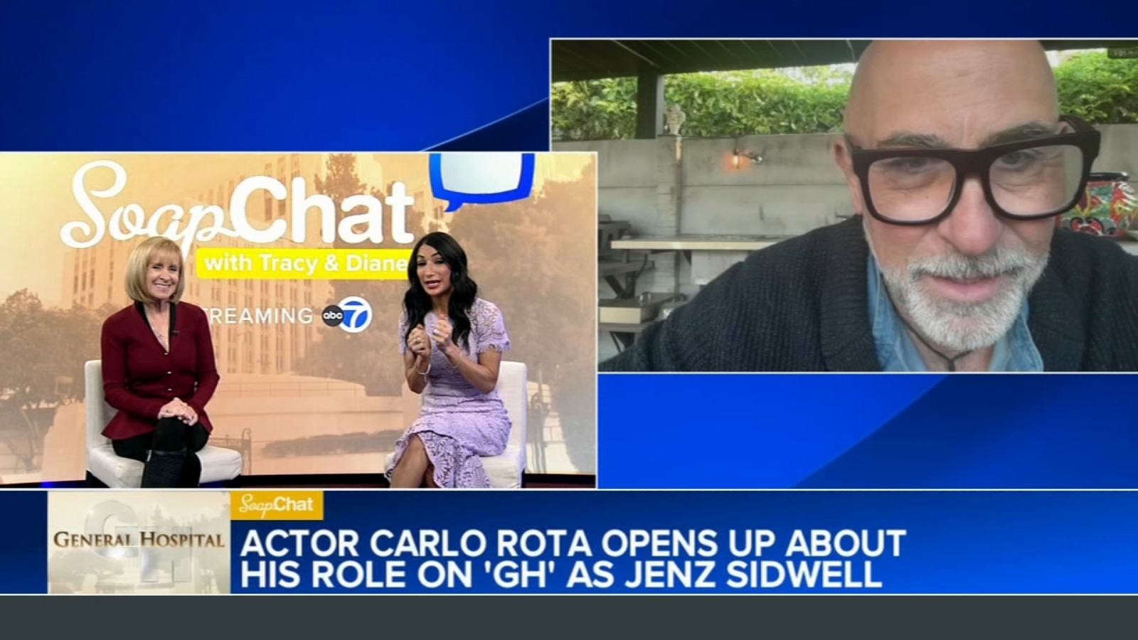 Soapchat: Actor Carlo Rota talks role as Jenz Sidwell on General ...
