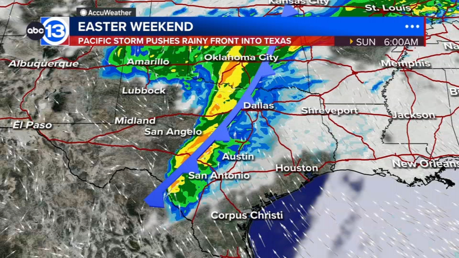 Houston Weather Forecast: Warm and windy and mostly dry until rain chances rise Easter Sunday ...